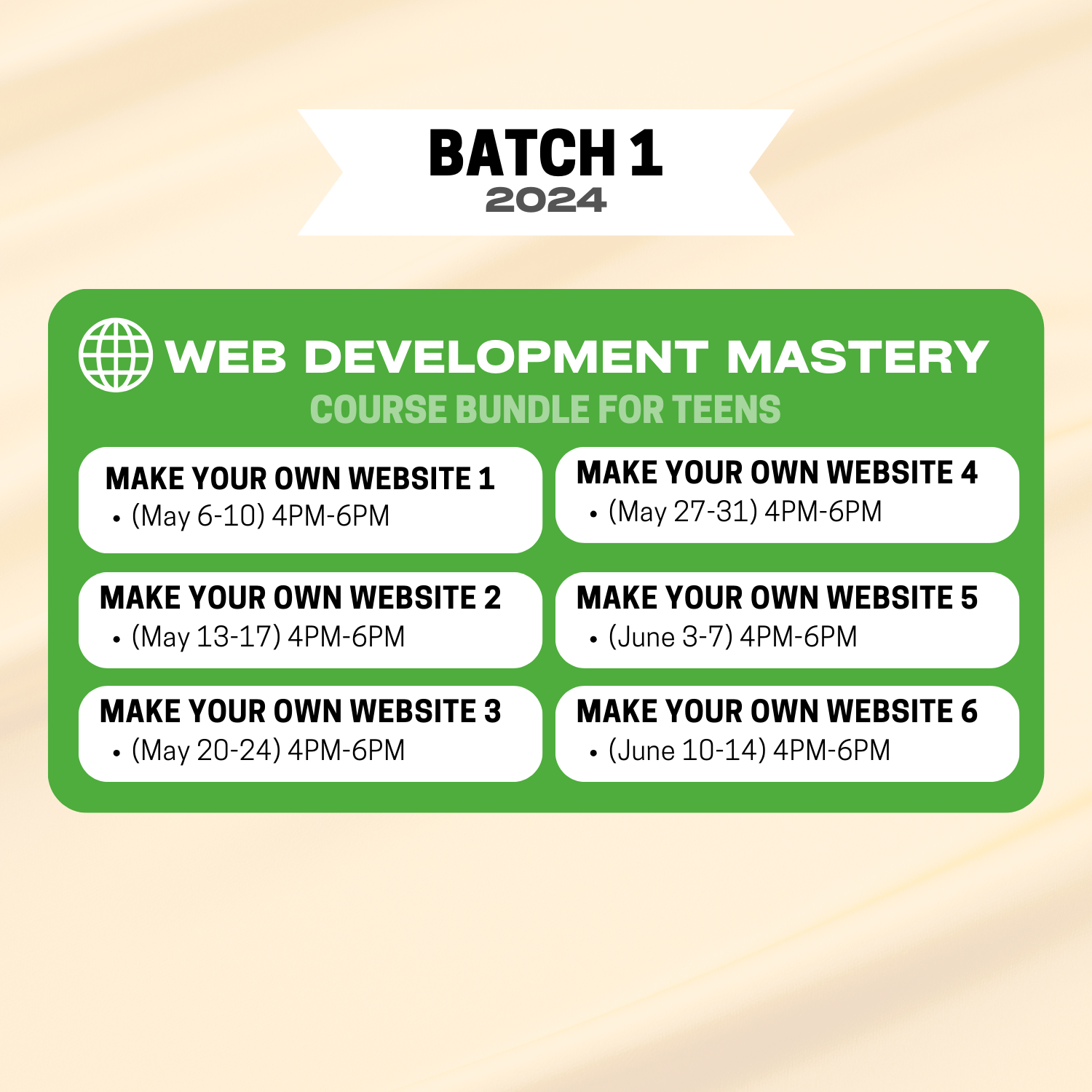 Web Development Mastery For Teens The Coding School